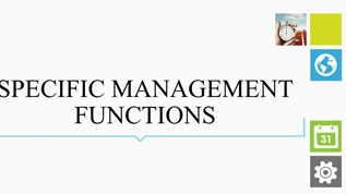Specific management functions at emaze Presentation