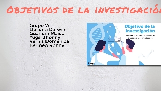 Objetivos de la investigación at emaze Presentation