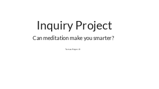 Inquiry Project at emaze Presentation