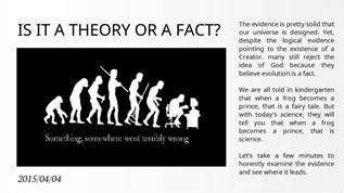 Evolution: a Fact or a Theory? at emaze Presentation