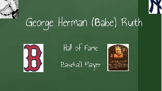 Babe Ruth Project at emaze Presentation