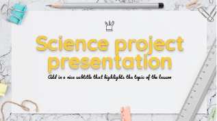 Science project presentation at emaze Presentation