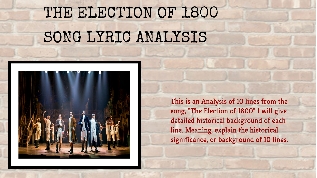 The Election of 1800 Song lyric analysis at emaze Presentation