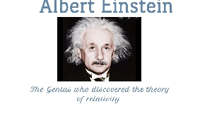 Albert Einstein at emaze Presentation