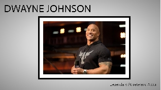 Dwayne Johnson at emaze Presentation