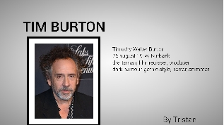 TIM BURTON at emaze Presentation