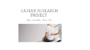 Career RESEARCH project at emaze Presentation