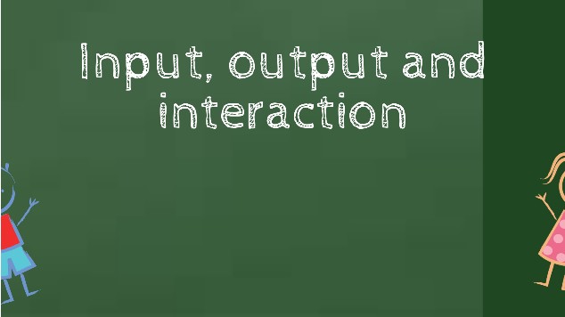 Input, output and interaction at emaze Presentation