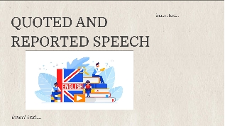 quoted and reported speech at emaze Presentation