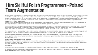 Hire polish programmers on emaze