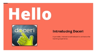 Doceri - Interactive Learning Technology at emaze Presentation