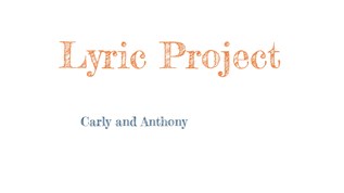 Lyric project at emaze Presentation