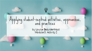 Applying student-centred activities, approaches, and at emaze Presentation