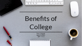 Benefits of College at emaze Presentation