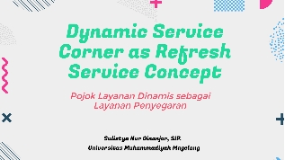 Dynamic Service Corner as Refresh ServiceConcept at emaze Presentation