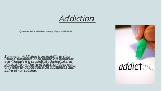 Addiction at emaze Presentation
