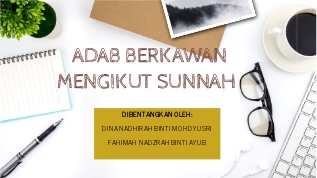 Adab Berkawan Mengikut Sunnah at emaze Presentation