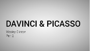 Da Vinci & Picasso at emaze Presentation