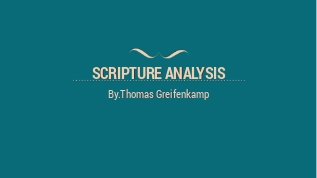 Scripture Analysis at emaze Presentation