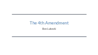 The 4th Amendment at emaze Presentation