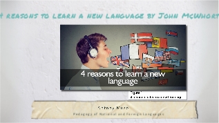 4 reasons to learn a new language at emaze Presentation