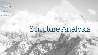 Scripture Analysis at emaze Presentation