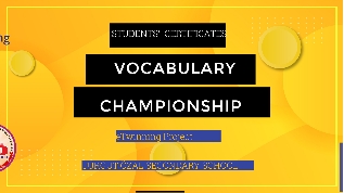VOCABULARY CHAMPIONSHIP at emaze Presentation