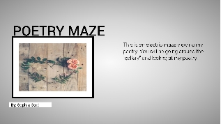 Poetry Maze at emaze Presentation
