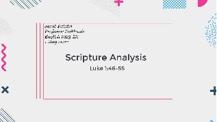 Scripture Analysis Luke 1:46-55 at emaze Presentation