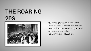 the roaring 20s at emaze Presentation