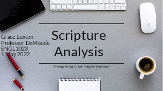 Scripture Analysis at emaze Presentation