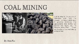 Coal Mining at emaze Presentation