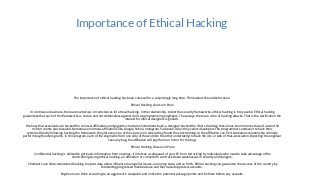 Importance of Ethical Hacking on emaze
