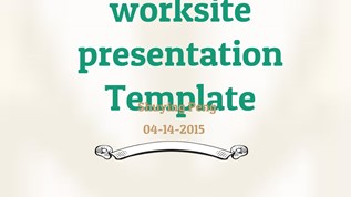 worksite template at emaze Presentation