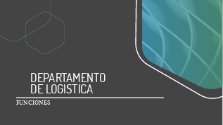 DEPARTAMENTO DE LOGISTICA at emaze Presentation