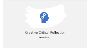 Creative critical reflection at emaze Presentation