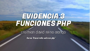EVIDENCIA 3 FUNCIONES PHP at emaze Presentation