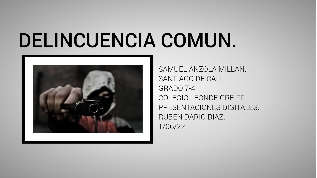 Delincuencia comun at emaze Presentation