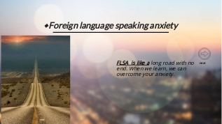 Foreign language speaking anxiety at emaze Photo Album