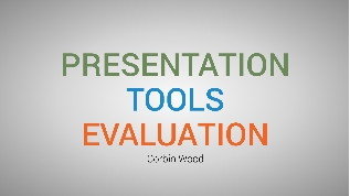 Presentation Tools Evaluation at emaze Presentation