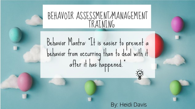 Antecedent Behavior Interventions at emaze Presentation