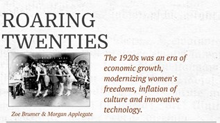 Roaring Twenties at emaze Presentation