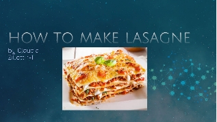 HOW TO MAKE LASAGNE at emaze Presentation