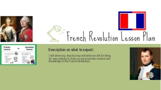French Revolution Lesson Plan at emaze Presentation