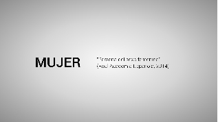 Mujer at emaze Presentation