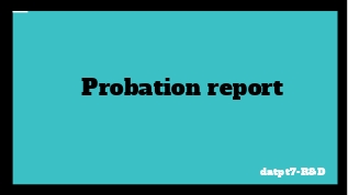 Probation report at emaze Presentation