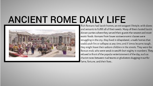 Ancient rome daily life at emaze Presentation