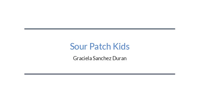 Sour Patch Kids at emaze Presentation