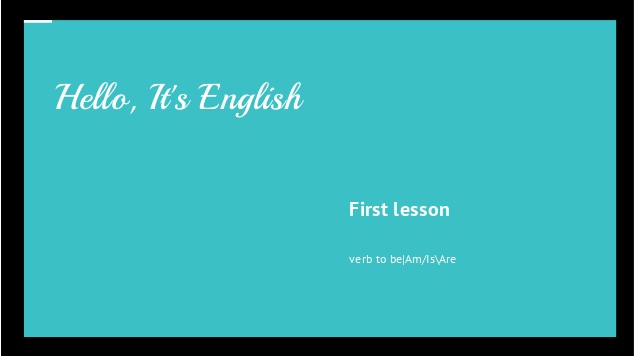 Hello, It's English at emaze Presentation
