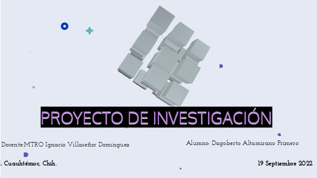 PROYECTO DE INVESTIGACIÓN at emaze Presentation